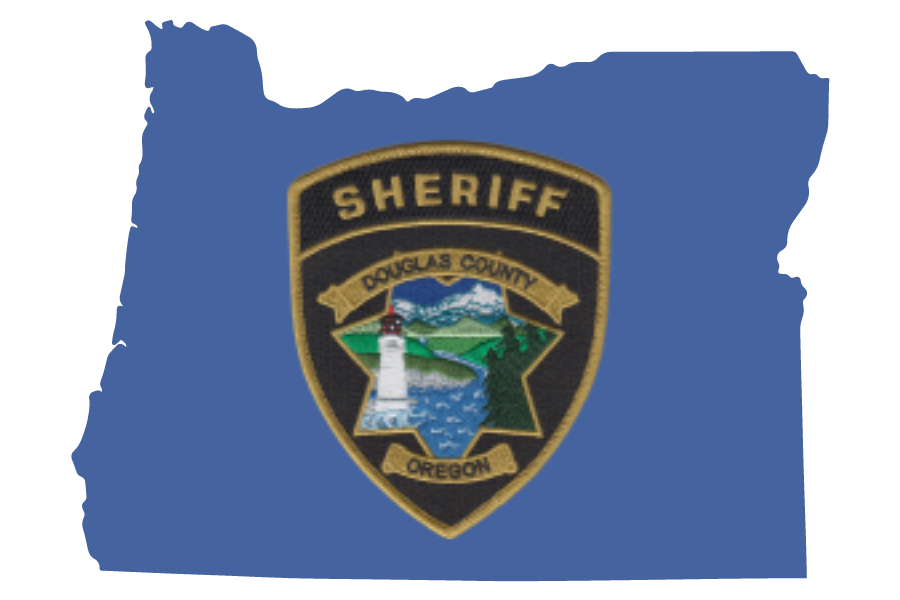 DCSO Douglas County Sheriff Patch OR BG – Right Now Oregon